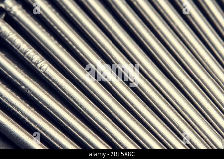 Iron nails texture background close up Stock Photo - Alamy