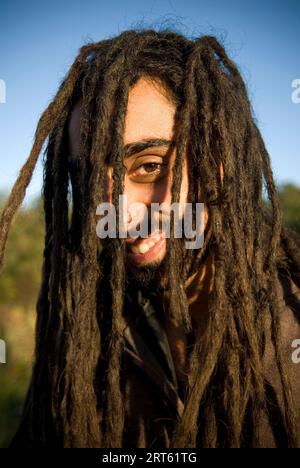 Portrait of a man with dreadlocks Maine Stock Photo - Alamy
