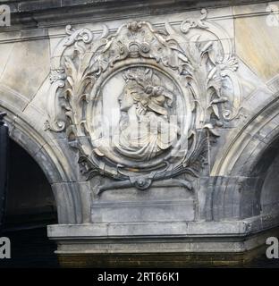 Stormbroen ( Storm bridge ) over the Slotsholmen Canal and ...