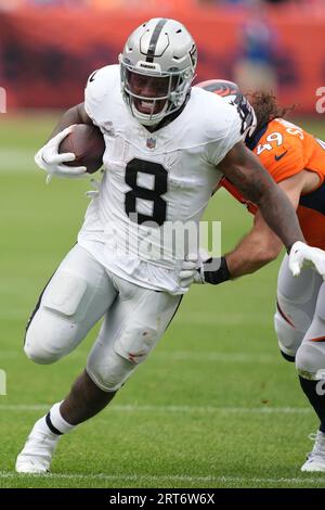 Denver Broncos linebacker Alex Singleton (49) celebrate a play against ...