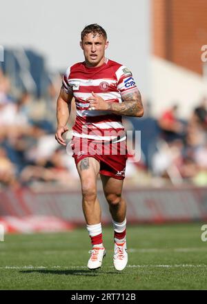 Sam Powell (9) of Wigan Warriors in action in, on 9/23/2021. (Photo by ...