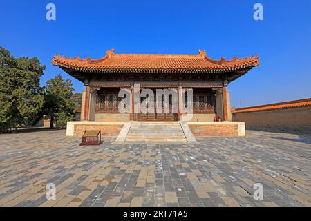 Longen hall architectural landscape, Qing Dynasty imperial mausoleum ...