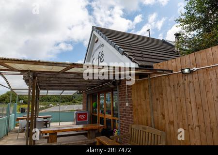 Half Moon Bay cafe, Heysham, Morecambe, UK Stock Photo - Alamy