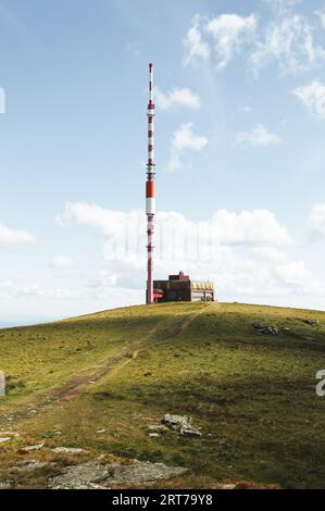 Kralova Hola TV tower in Slovakia, Low Tatra Nizke Tatry mountains ...