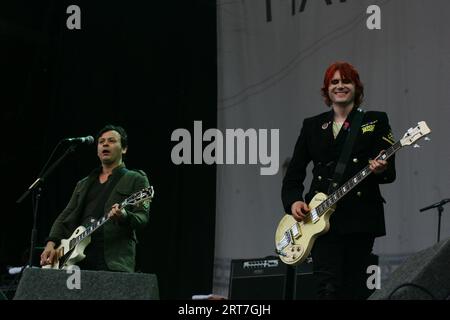 Manic Street Preachers performing at Glastonbury Festival Stock Photo ...