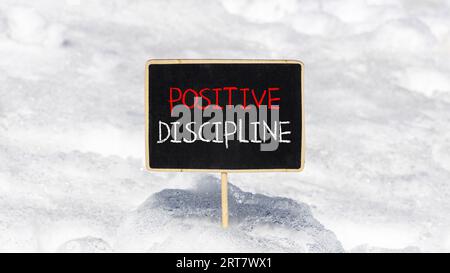 Positive discipline symbol. Concept words Positive discipline on ...