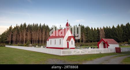 Waitetoko Church at Waitetoko Marae is an old Maori church near Turangi ...