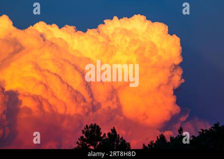 Huge thunder clouds over Big Horn Sheep Canyon near Salida; Colorado ...