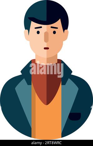 character man avatar symbolizes modern success Stock Vector Image & Art ...
