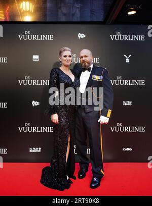 AMSTERDAM - Marco Kroon and Mirjam van den Hoven on the red carpet at ...