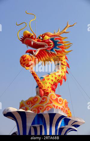 Coiled Dragon styled lantern Stock Photo - Alamy