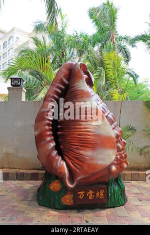 Huge shell sculpture in Sanya, South China Stock Photo - Alamy