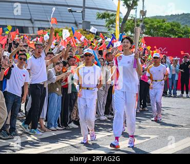 Ningbo, China's Zhejiang Province. 12th Apr, 2025. Lu Guangzu of China ...