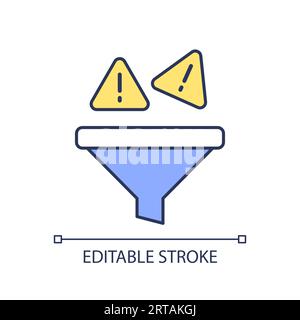 2D thin linear colorful reduce noise events icon Stock Vector Image & Art - Alamy