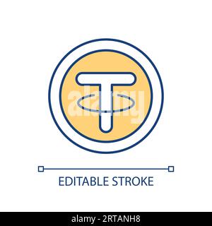 Customizable stablecoins linear icon Stock Vector Image & Art - Alamy