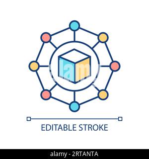 Customizable tokens linear icon Stock Vector Image & Art - Alamy