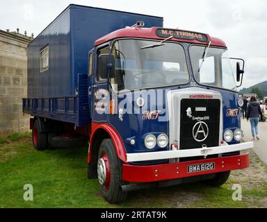 Classic British Seddon Atkinson truck parked in a haulage yard Stock ...