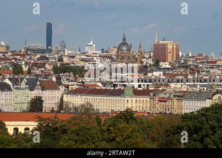 Vienna city skyline views from Schönbrunn Palace garden. Austria Stock ...