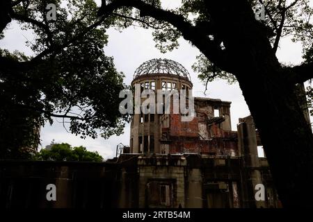 An image depicting the World Heritage-listed A-bomb Dome located within ...