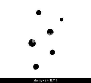Raster monochrome seamless pattern with small scattered tiny shapes ...