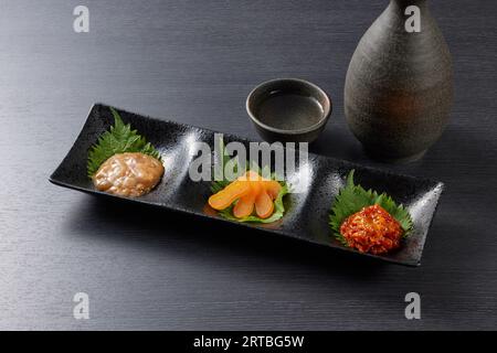 Japanese style appetizers Stock Photo - Alamy