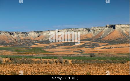 Ebro basin, steppe and table mountains, Spain, Katalonia, Belchite ...