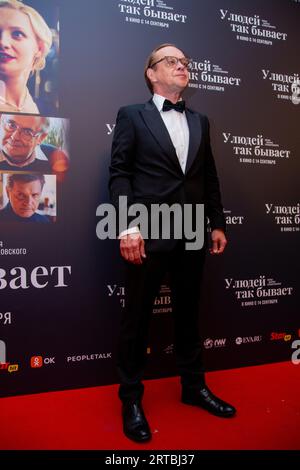 Moscow. Actor Mikhail Gorevoy at the premiere of the film “It Happens ...