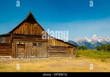 Mouton Family Farmhouse in Antelope Flats Stock Photo - Alamy