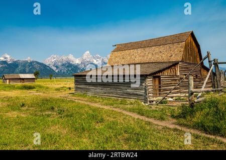 Mouton Family Farmhouse in Antelope Flats Stock Photo - Alamy