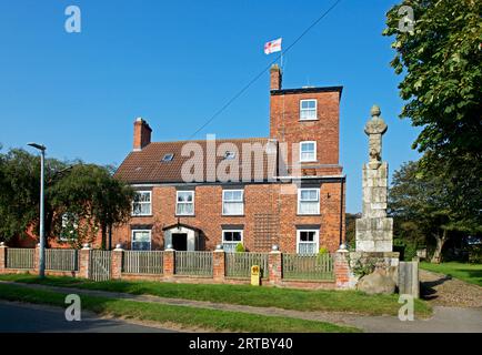 Tower House in the village of Easington, East Yorkshire, England UK ...