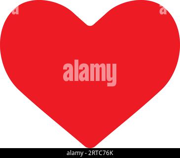 Heart. Flat modern web button and space for your text. Vector. EPS10 ...