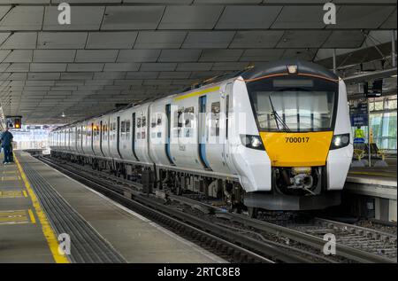 Thameslink Class 700 passenger train at London Blackfriars railway ...