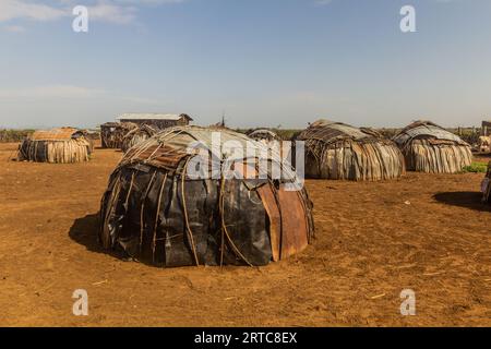 Daasanach tribe village near Omorate, Ethiopia Stock Photo - Alamy