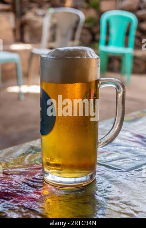 Traditional brew of local african beer from sorghum khadi in Botswana ...
