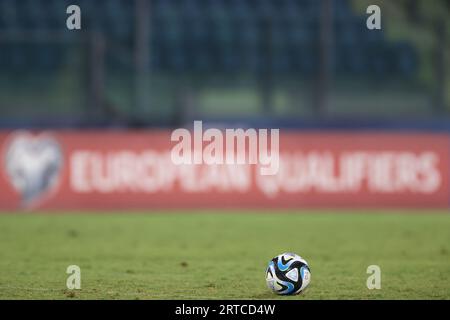 Official European Qualifiers ball for Euro 2024 during UEFA Euro 2024 ...