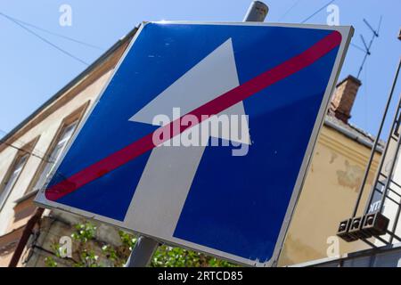 Street Sign the Direction Way to Now Stock Photo - Alamy