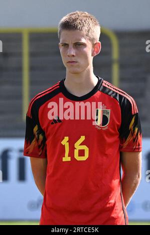 Hasselt, Belgium. 12th Sep, 2023. Frederic Soelle Soelle (9) of Belgium ...