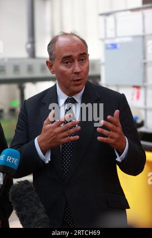 Lord Dominic Johnson, the Uk's investment minister, who is in Belfast ...