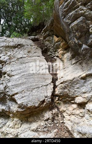 Fault plane is the fracture surface of fault. This photo was taken in ...