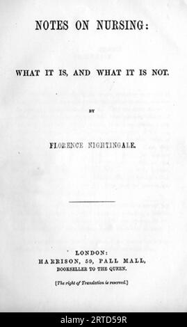 Florence Nightingale (1820-1910), English Nurse and pioneer of modern ...