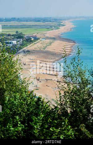 Winchelsea Beach Looking Towards Pett Level and Fairlight Cliffs East ...