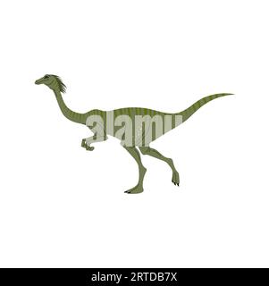 Cartoon troodon dinosaur character. Isolated vector small carnivorous ...