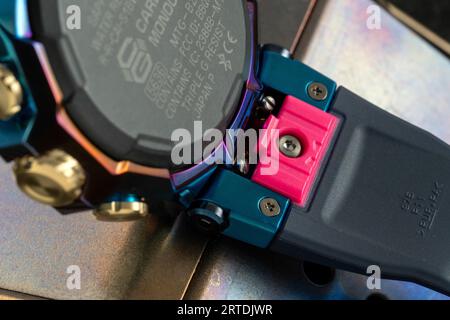 Casio G-Shock MT-G MTG-B2000PH-2AER Blue Phoenix shot on top of ...