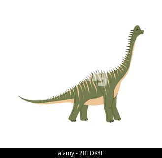 Dinosaur cartoon character spines back, Carnosaur. Big ancient dino ...
