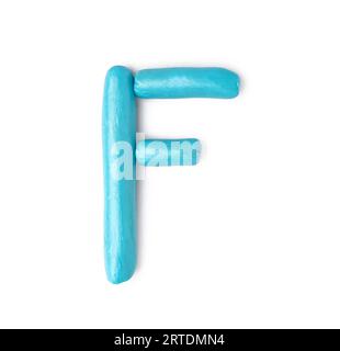 Letter L made of play dough on white background Stock Photo - Alamy