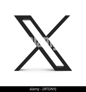 X New logo icon Twitter Rebranding logo of Twitter Stock Photo - Alamy