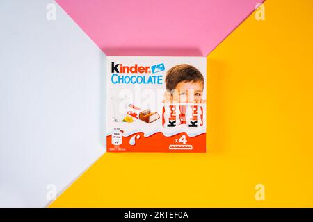 Advertising photo of Kinder chocolate Stock Photo - Alamy