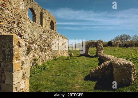 The ruins of Greyfriars Medieval Friary, Dunwich village, Suffolk ...