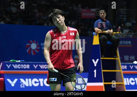 South Korean badminton player An Se-young defeats Japanese badminton player Akane Yamaguchi with ...