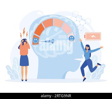 woman with panic mood character Stock Vector Image & Art - Alamy